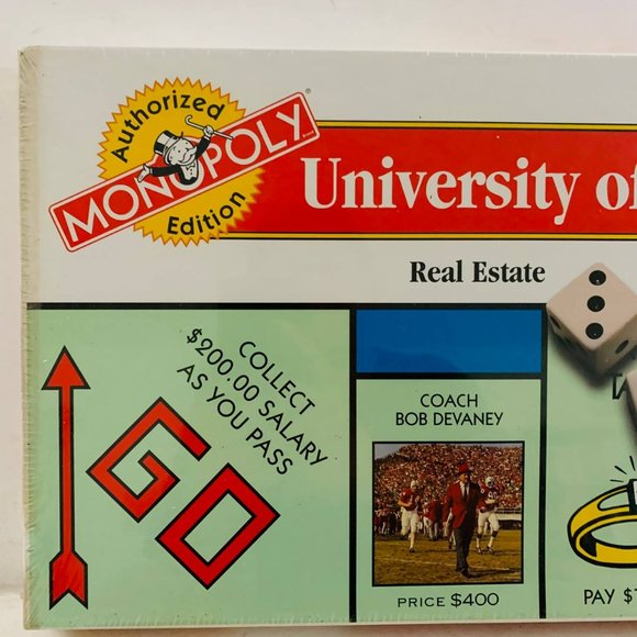 Hasbro | Games | Vintage Monopoly University Of Nebraska Authorized ...